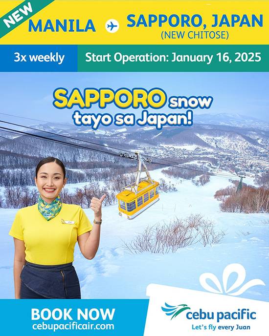 Cebu Pacific to launch direct flights between Manila and Sapporo ...
