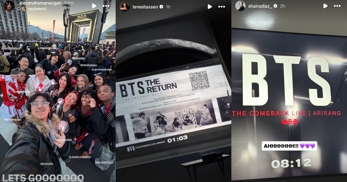 Filipino celebrities tune in to BTS' special comeback show in Seoul ...