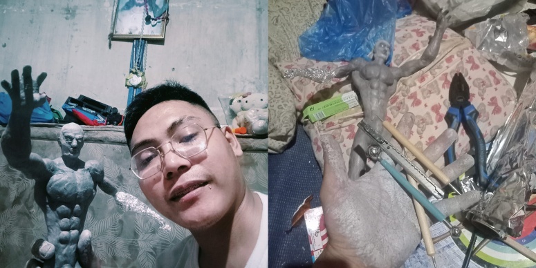 Meet Dominic Barrios, the security guard-clay sculptor who just mounted ...