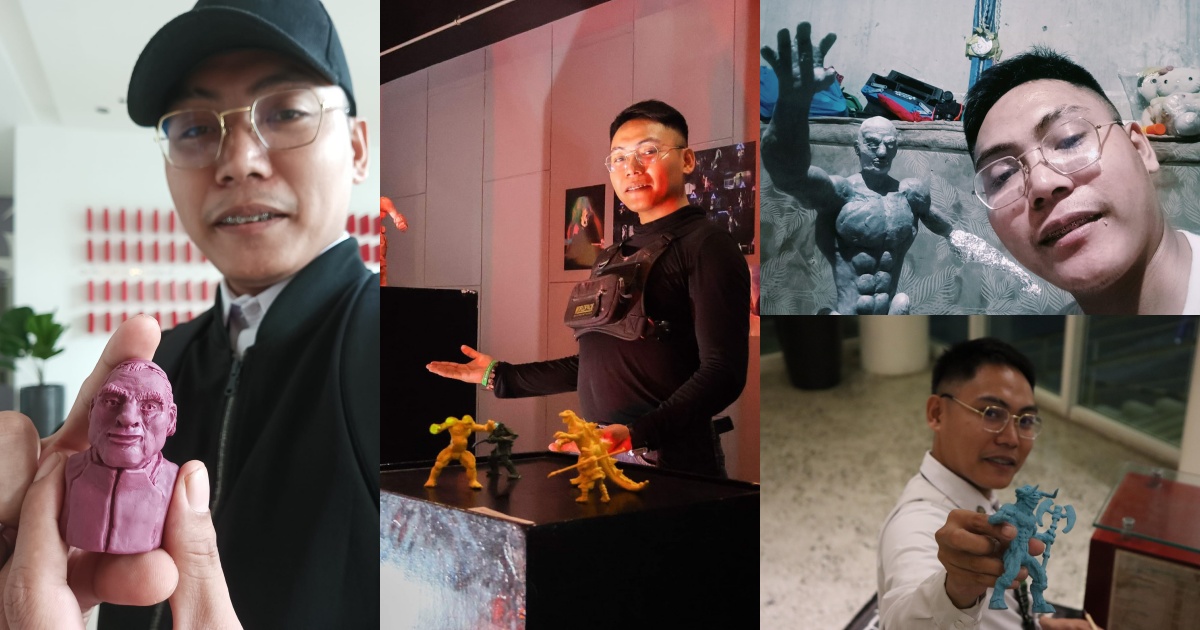 Meet Dominic Barrios, the security guard-clay sculptor who just mounted ...