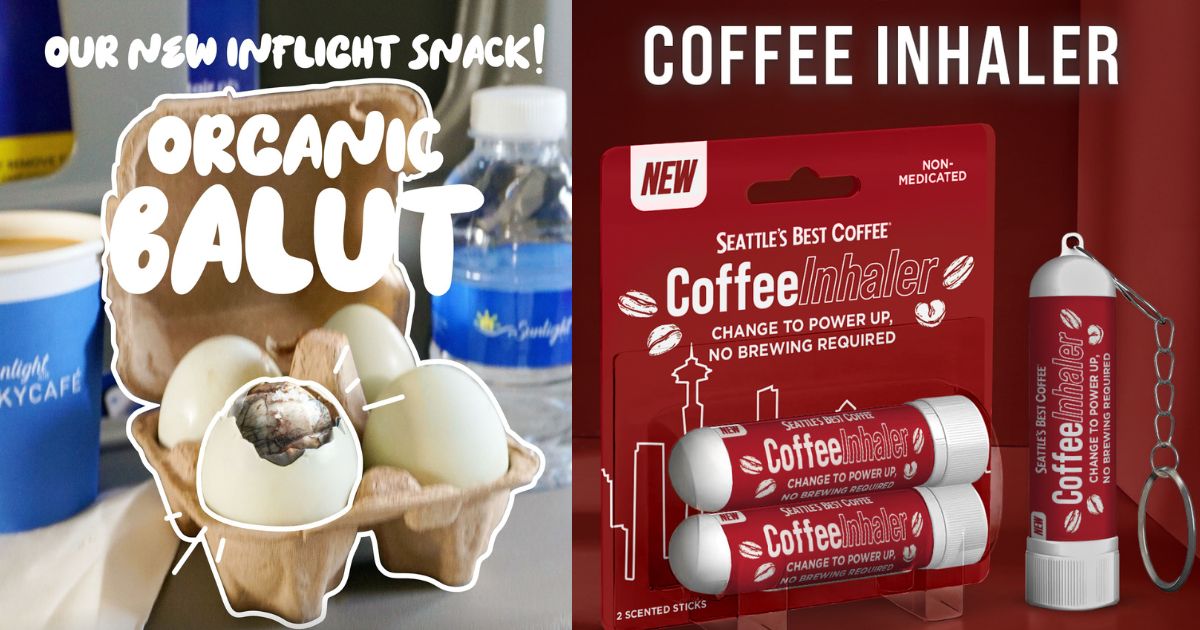 From in-flight balut to coffee inhalers: The April Fools' 2025 posts ...