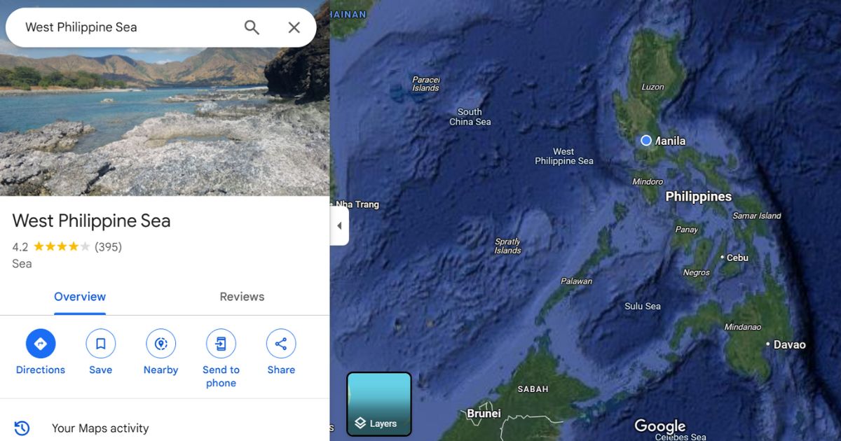LOOK: West Philippine Sea now on Google Maps • PhilSTAR Life
