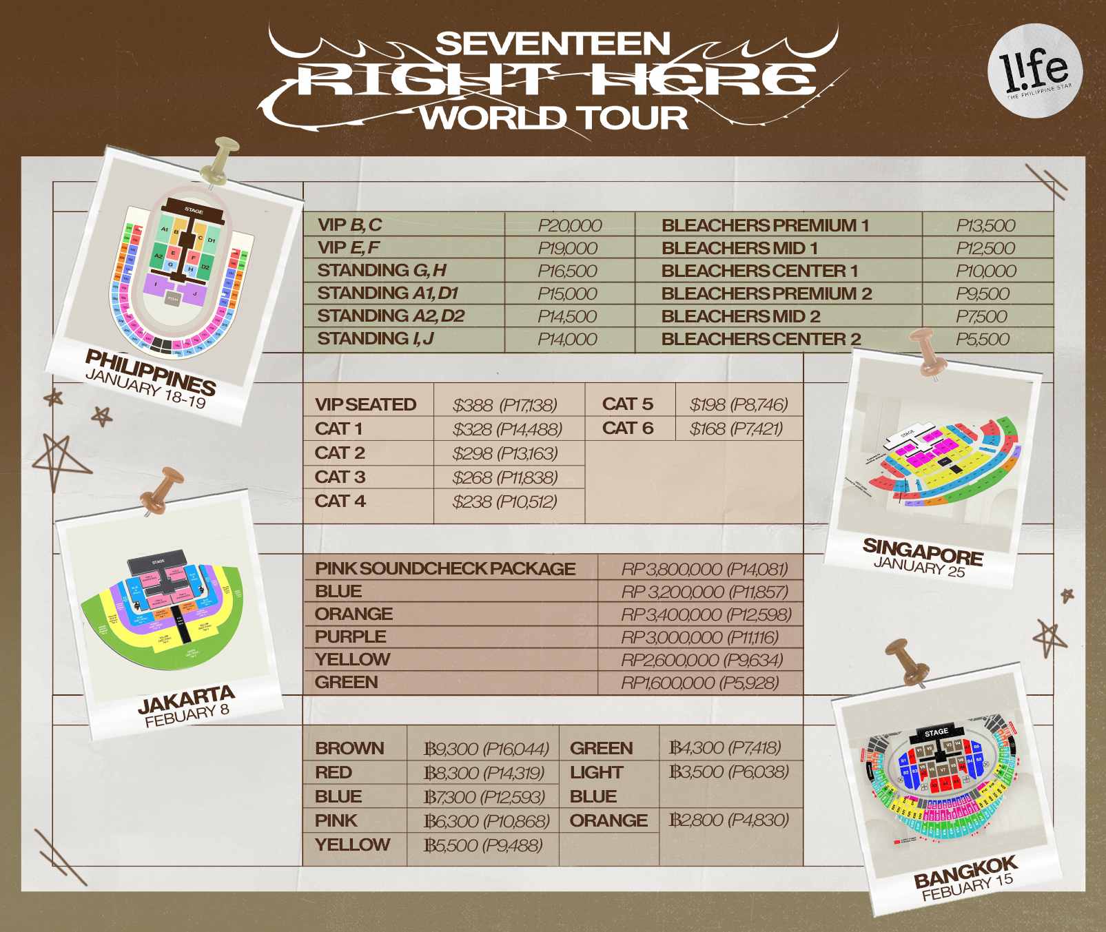 SEVENTEEN's 2025 PH concert tickets can cost up to P20,000. Here's how ...