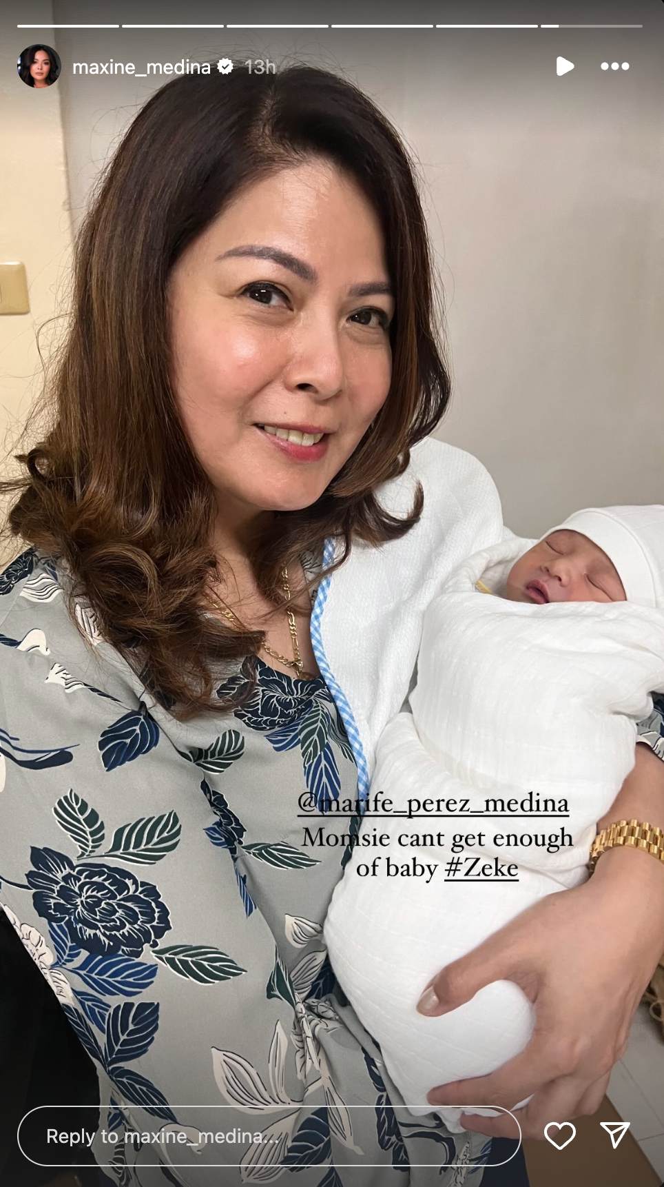 Maxine Medina gives glimpse of her first child: 'Our little miracle ...