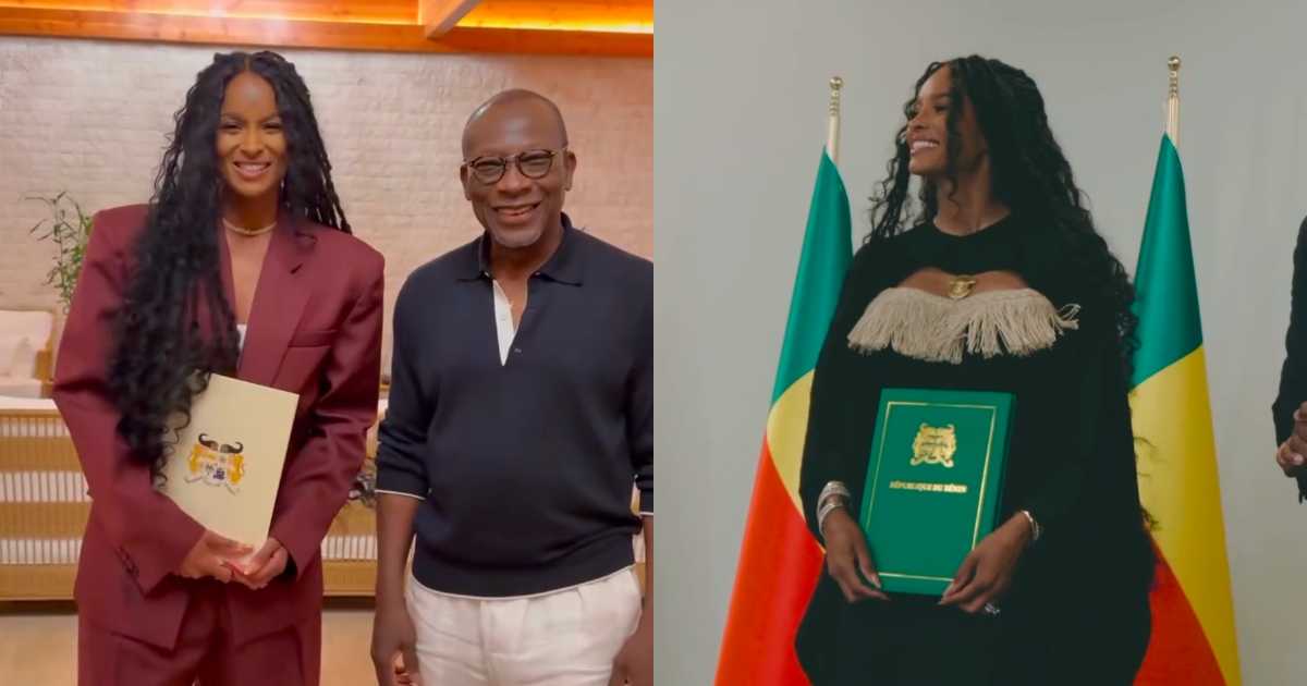 US singer Ciara granted Benin citizenship under new law for slave trade ...