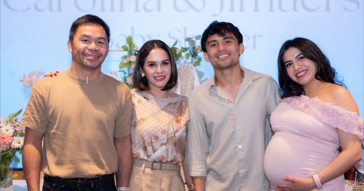 Jimuel Pacquiao and partner Carolina throw baby shower for first child ...