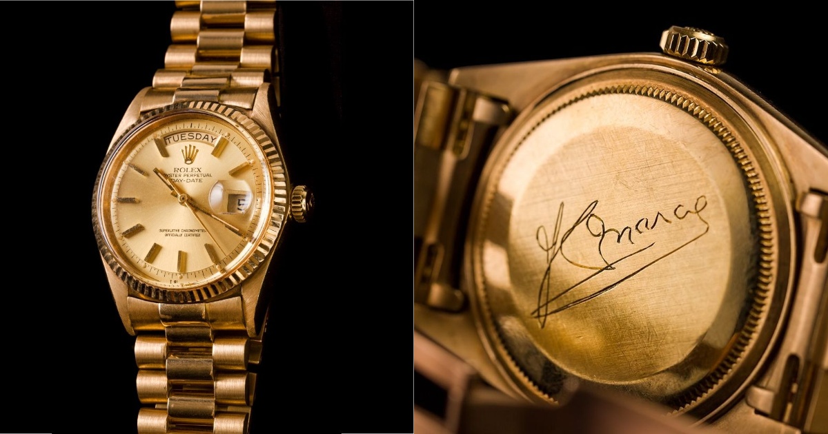 Rolex watch signed by Marcos Sr. to be auctioned this September ...