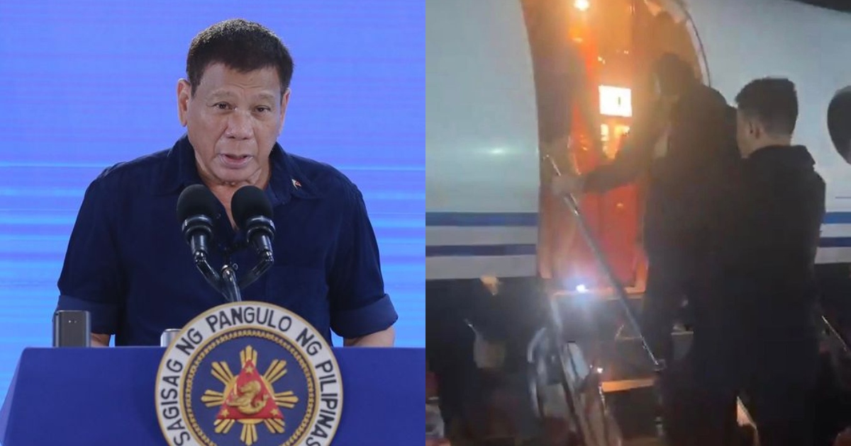 Rodrigo Duterte en route to The Hague to face ICC charges of crimes ...