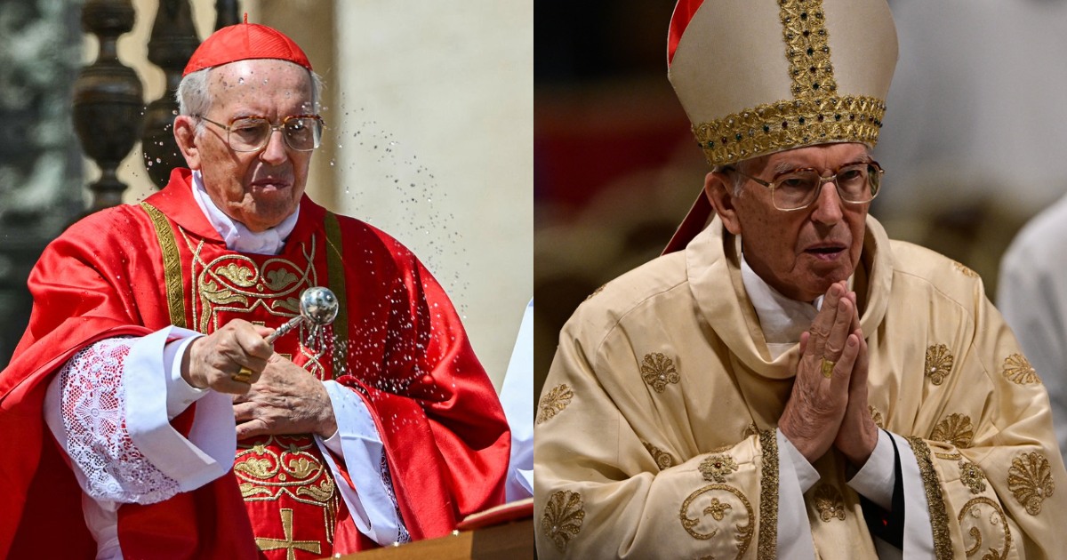 Who is Giovanni Battista Re, the cardinal who presided over Pope ...